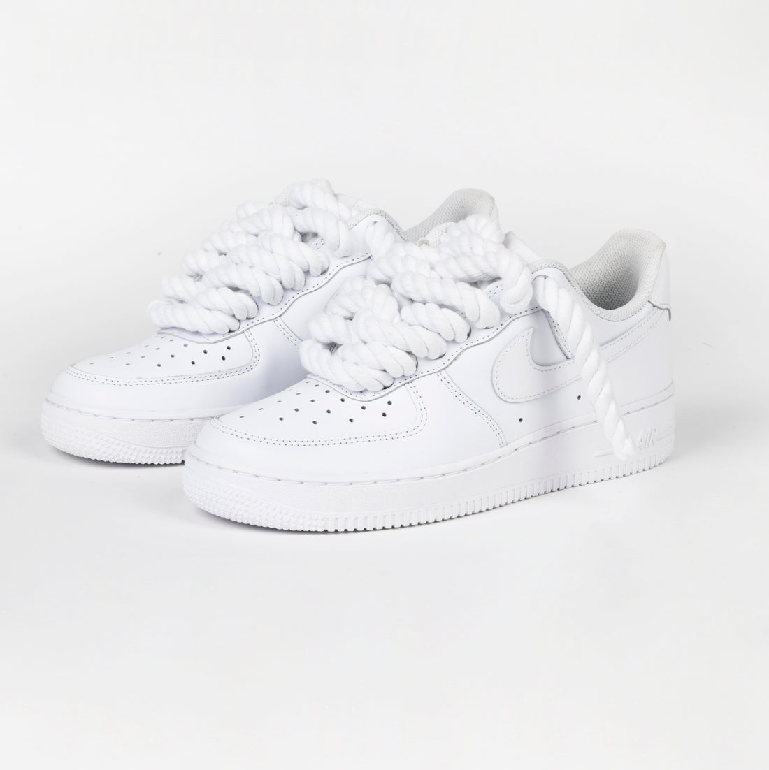 Rope Laced AF1 MONO WHITE – nh-custom.com